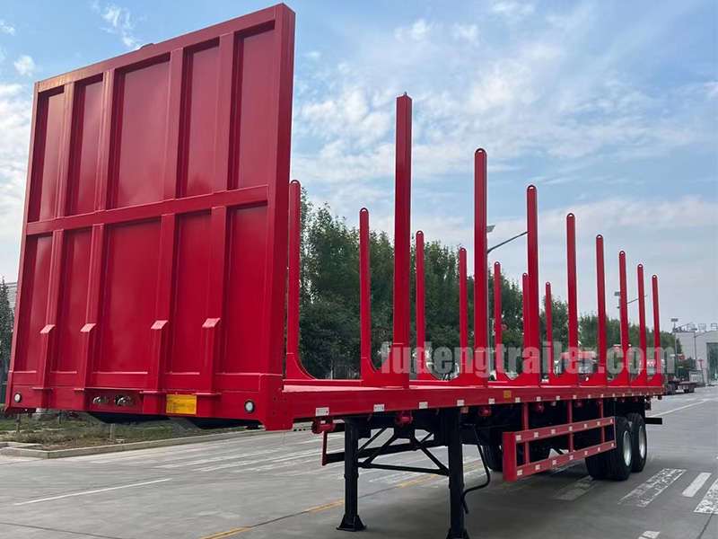Timber Transport Flatbed Semi Trailer - Buy 20ft platform semi trailer ...