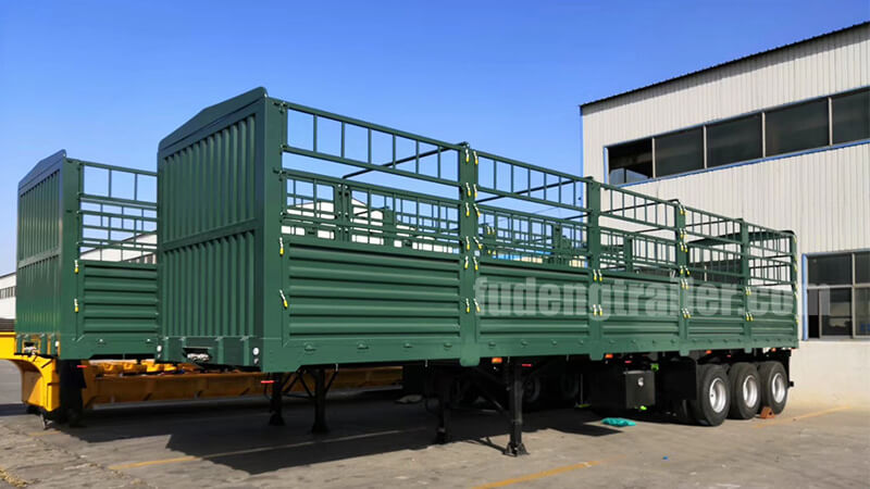 Buy Fence Cargo Trailers Now | Fudeng Drop Side Cargo Trailer in China
