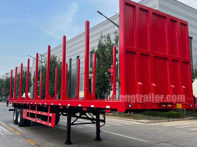 Timber Transport Flatbed Semi Trailer - Buy 20ft platform semi trailer ...