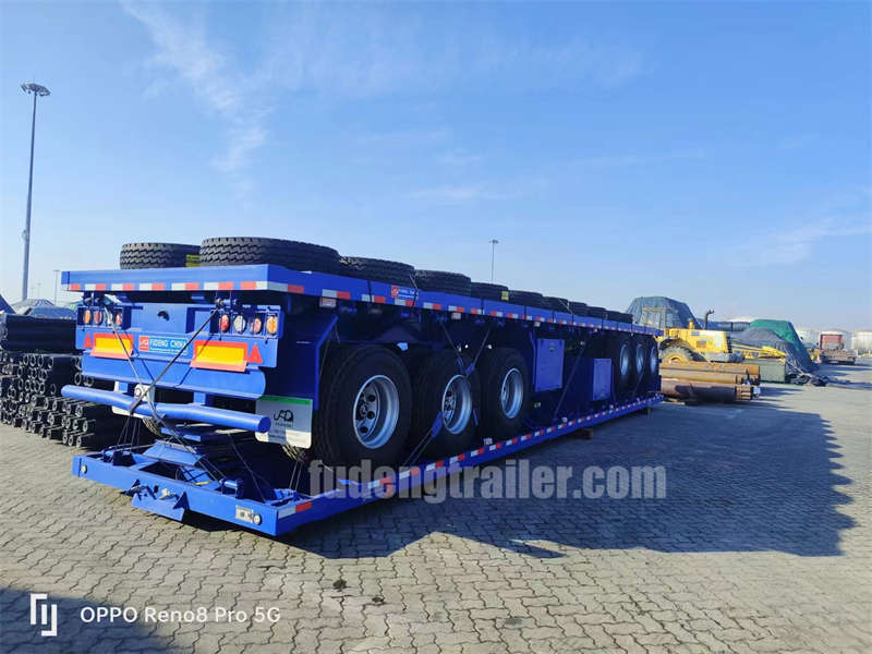 3 axle 40 foot flatbed semi trailer Deliver to Client