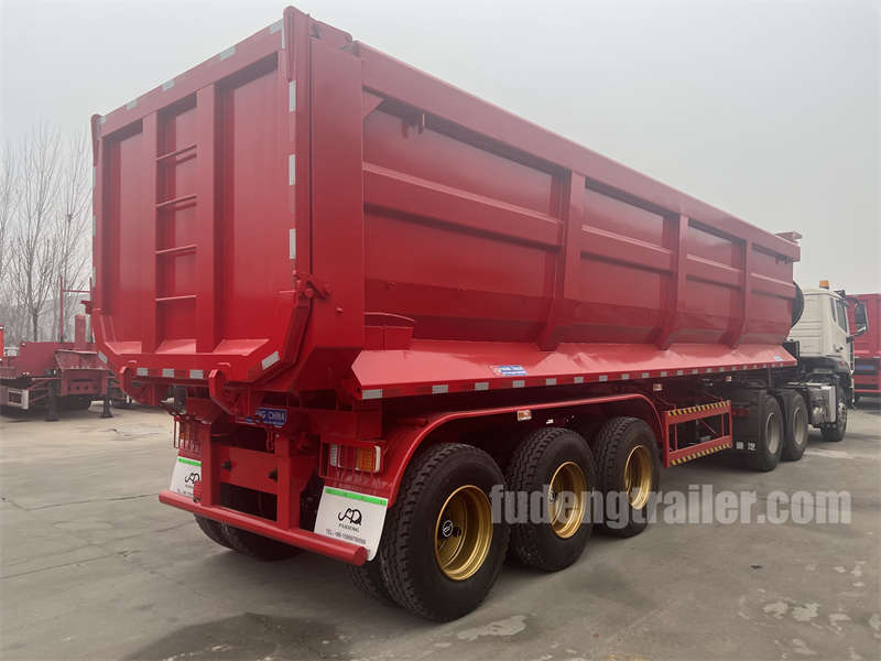 U Shape Dump Truck Trailer - Buy Dump truck trailer, End tipper trailer ...
