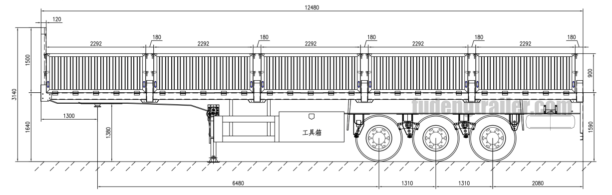 Interlink trailers with drop sides super link bulk cargo sidewall ...