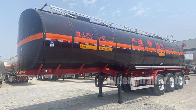 Bitumen Tanker Semi Trailer With Burner - FUDENG Trailer