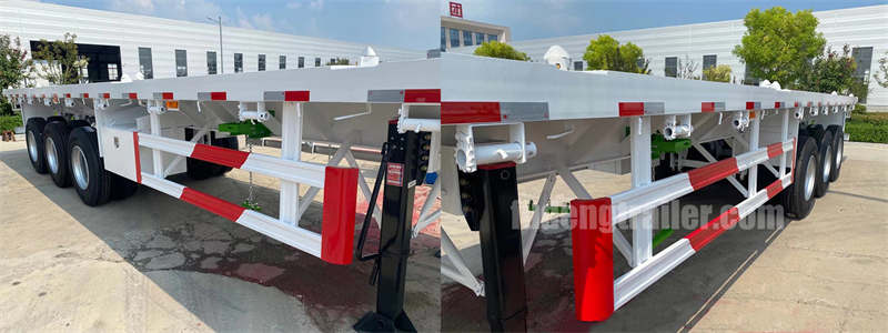 40ft Shipping Container Trailer - Buy Flatbed trailer for sale, 40ft ...