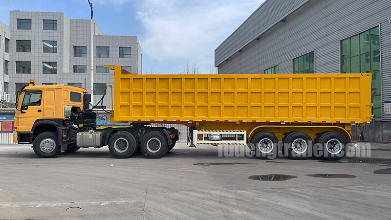 Tri Axles 60 80 Tons Tipper Semi Trailer | Fudeng Trailer