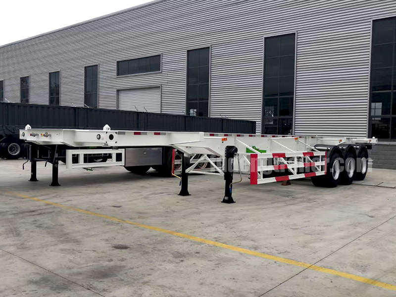 40 Foot Skelly Trailers - Buy 3 axles shipping container trailer, 40 ...